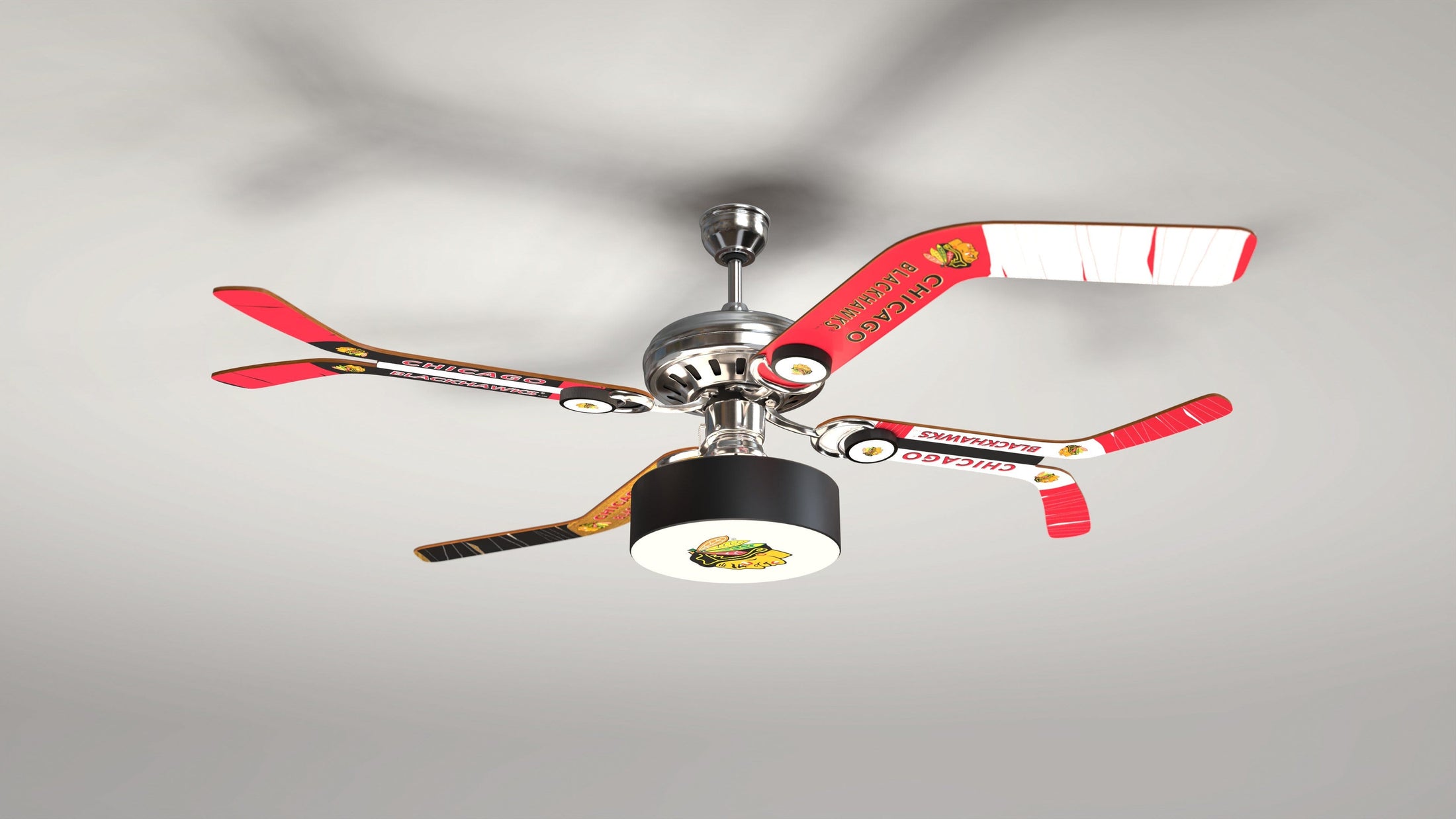 Chicago Blackhawks® NHL Hockey Ceiling Fan – Ultimate Hockey Fans