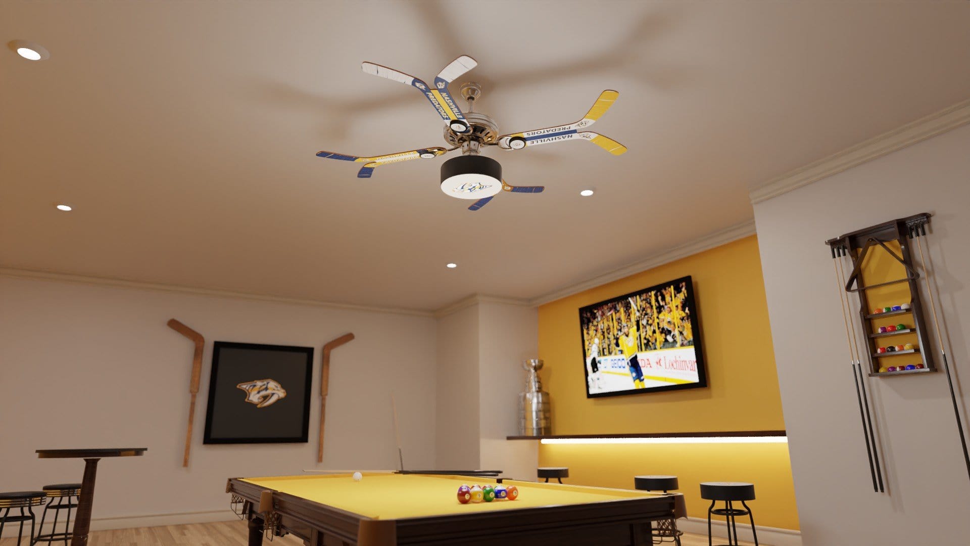Nashville Predators® NHL Hockey Ceiling Fan – Ultimate Hockey Fans